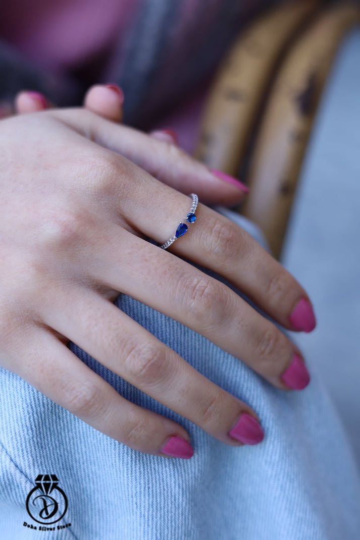 Blue Ring – Doha Silver Store